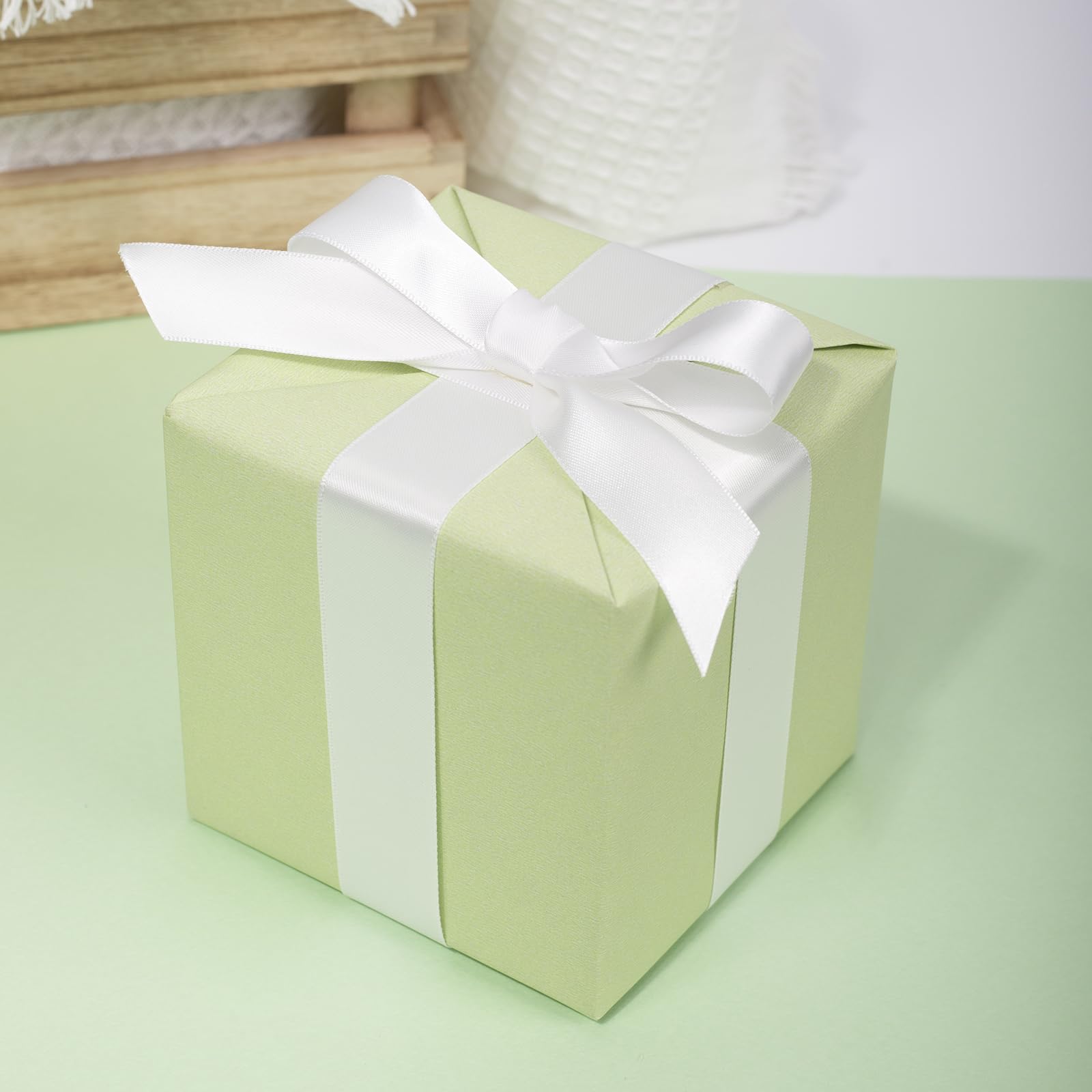 Flyhill Mini Dark Green Wrapping Paper Roll-17inch*32.8ft(46.8sqft- Solid Color with Pearly-Luster Gift Wrap for Christmas,Birthday,Bridal Shower,Holiday,Wedding