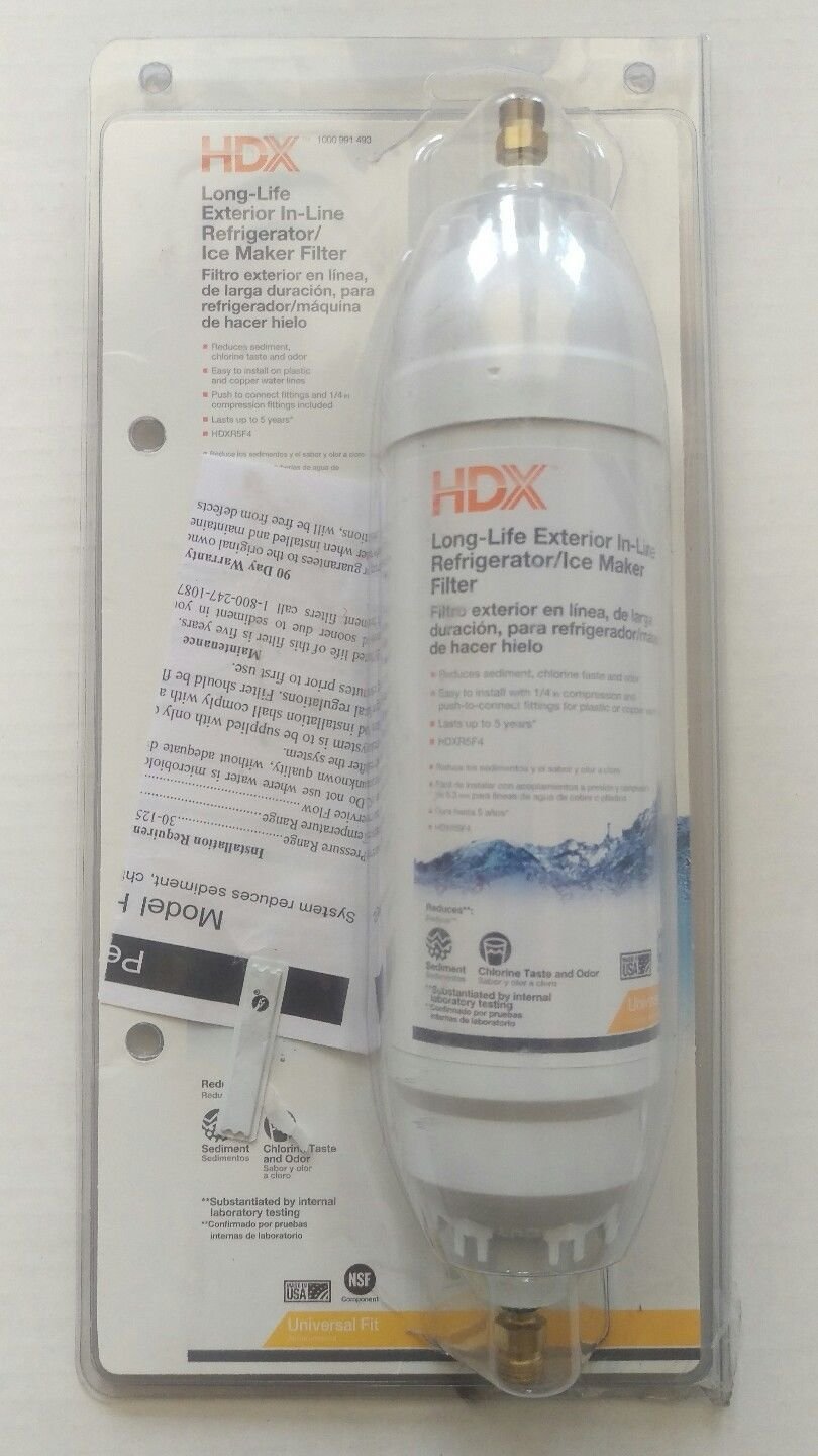 Filter HDX Long-Life Exterior in-Line Refrigerator/Ice-Maker
