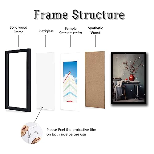 FLFGIDD Canvas Oil Painting Farmhouse Decor Canvas Wall Art Rustic Wall Decor for Living Room Bed Room Office 5x7inch with Solid Wood Frame
