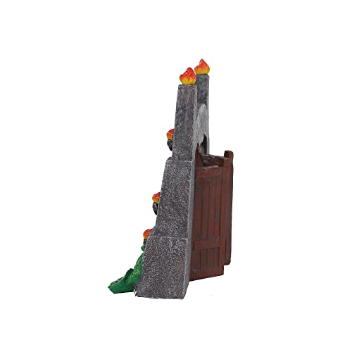 Penn-Plax Jurassic Park Officially Licensed Aquarium Decoration β Park Gate β Safe for Freshwater and Saltwater Fish Tanks β Small