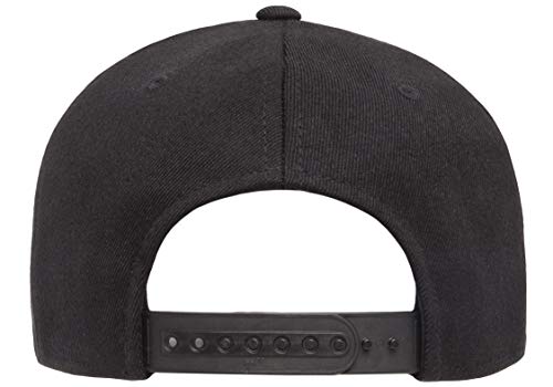 Flexfit Mens 110 Classic Snapback Baseball Cap, Black