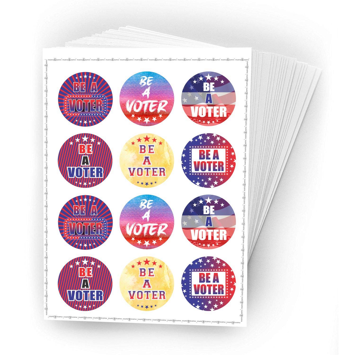 Fruits Vegetables Stickers - (Pack of 120) 2" Large Round Decals for Wall Water Bottles Greeting Cards Gift Envelopes Seals Boxes Educational Labels Classroom Decoration