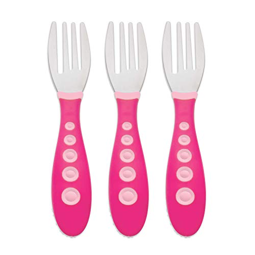 First Essentials by NUK Kiddy Cutlery Forks, 3 Count (Pack of 1)