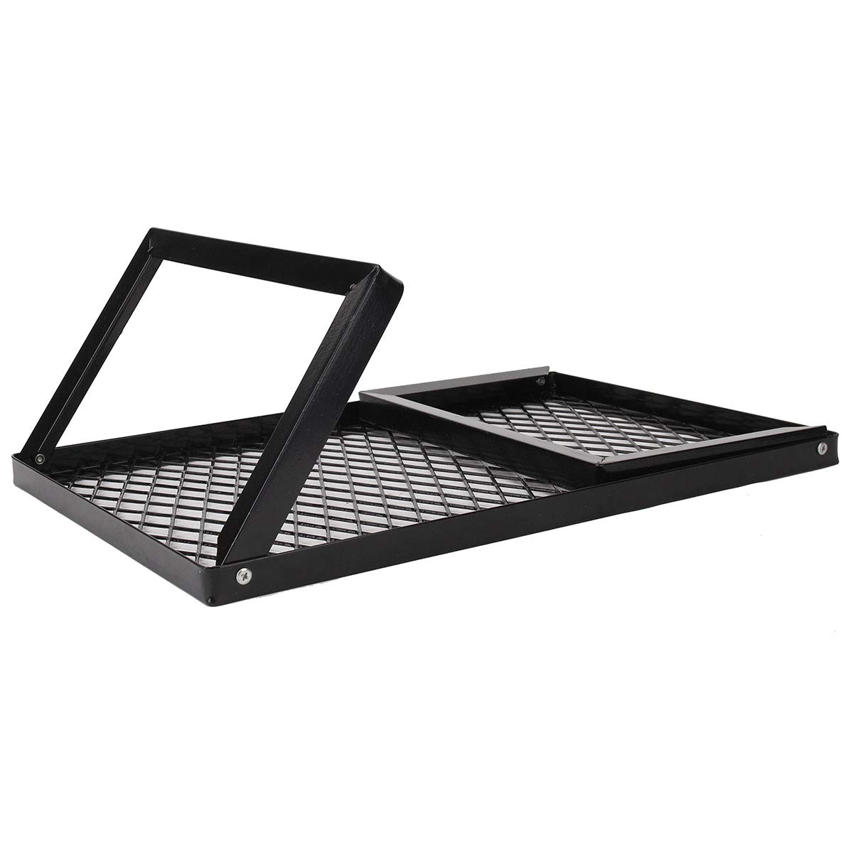 Folding Campfire Grills, Heavy Duty Iron Steel Grate, Portable Over Fire Camp Grill for Outdoor Table Backpacking Hiking Traveling Picnic BBQ