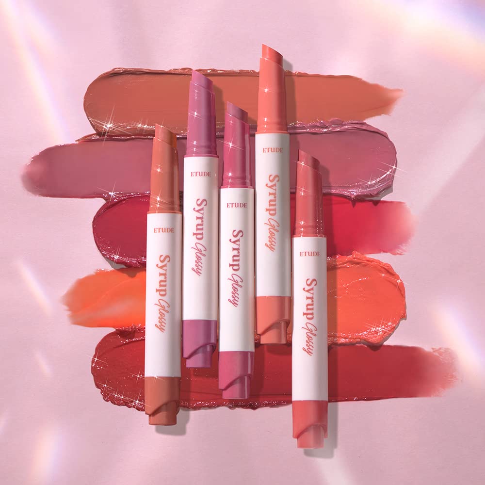 ETUDE Official Syrup Glossy Balm Lipstick Rosy Lavender 2.5 Grams (x1)