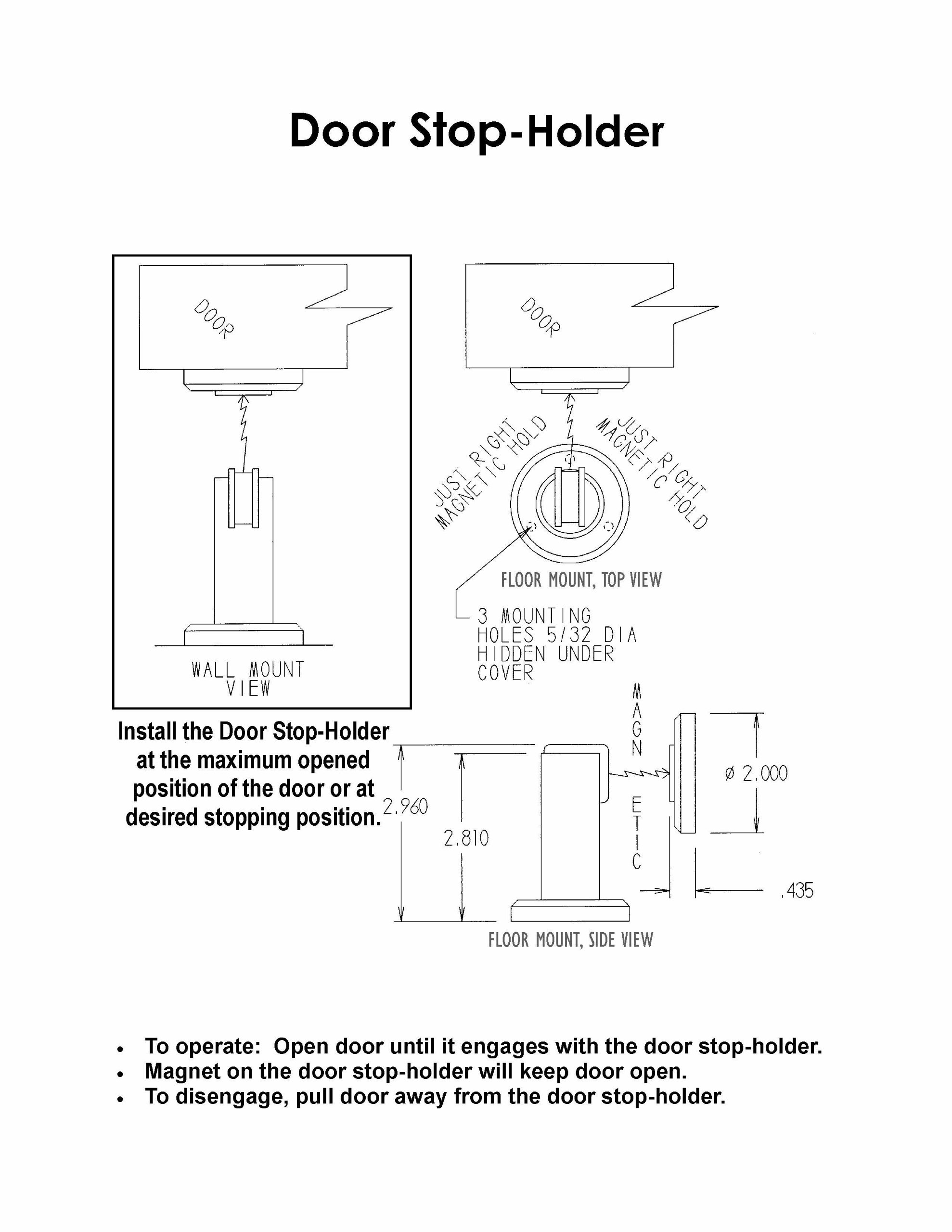 FPL Modern Door Stop/Holder and Magnetic Catch - White