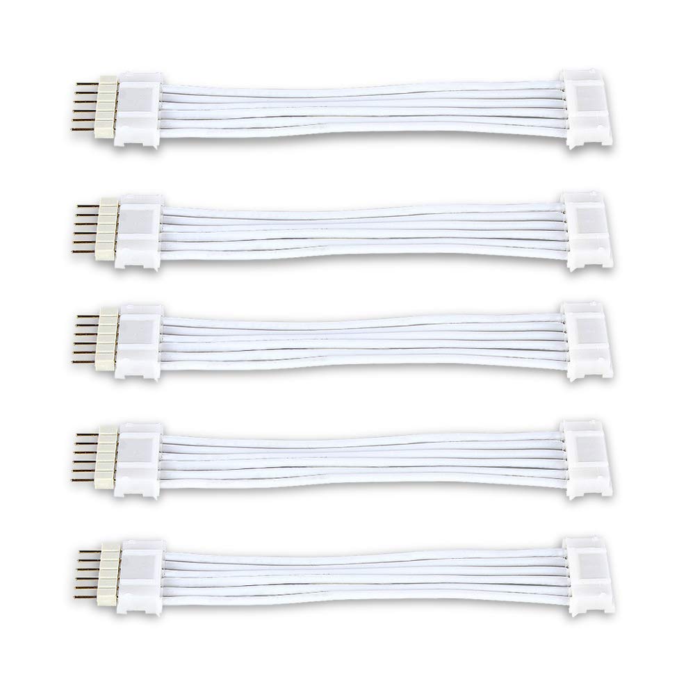 Flexible Corner Connector for Philips Hue Lightstrip V3 Version only (0.2 ft/ 6cm, 5 Pack, White)
