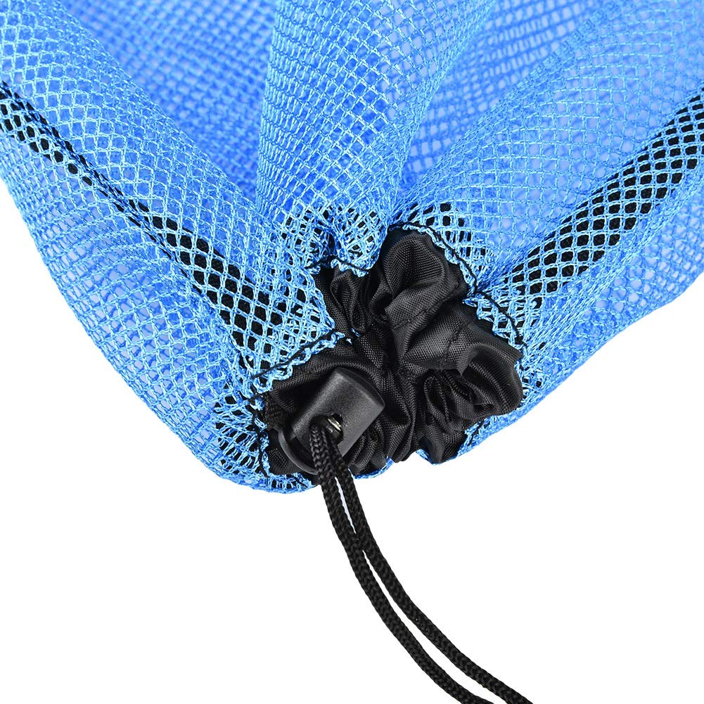 Flippers Packing Net Bag, Swim Drawstring Bag, Lightweight And Portable For Divers Snorkelling Net Bag(Black)