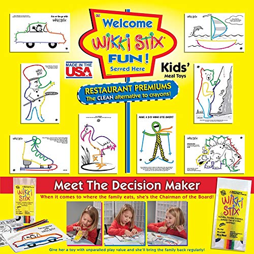 Wikki Stix Mini Play Paks, 250 Individual paks! Great for Restaurants, Parties, Travel, classrooms Giving, Made in The USA!