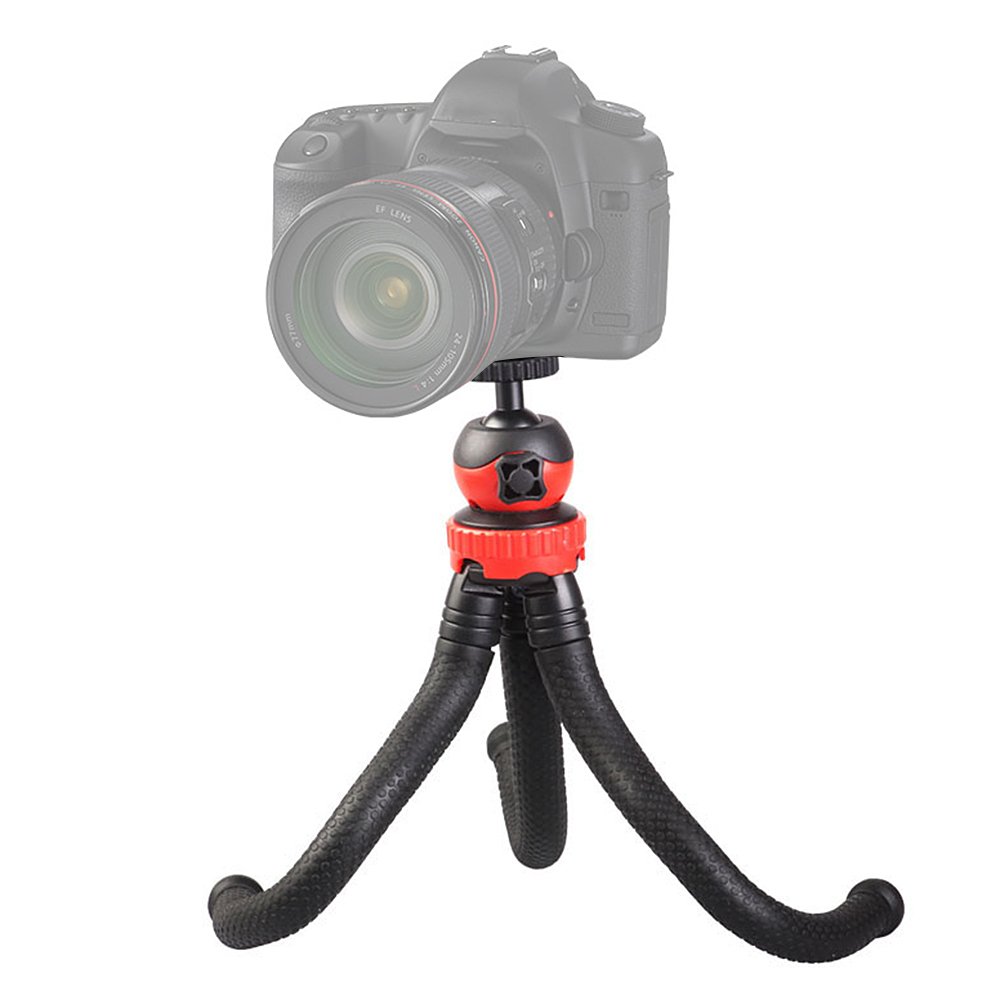 Flexible Mini Tripod Octopus Spider Stand Holder w/360 Ball Head for Yi GoPro Heor Action Camera for Canon Nikon for iPhone X 8