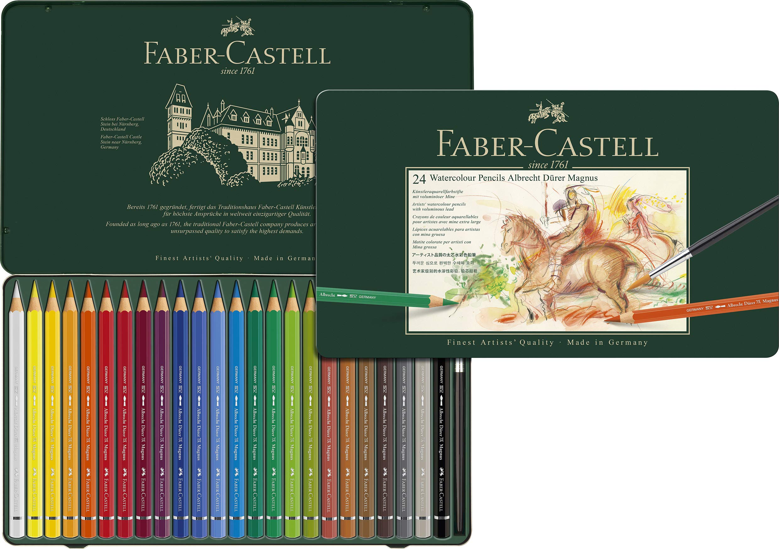 Faber-Castell 5.3 mm Albrecht Dürer Magnus Watercolour Pencils (Pack of 24)