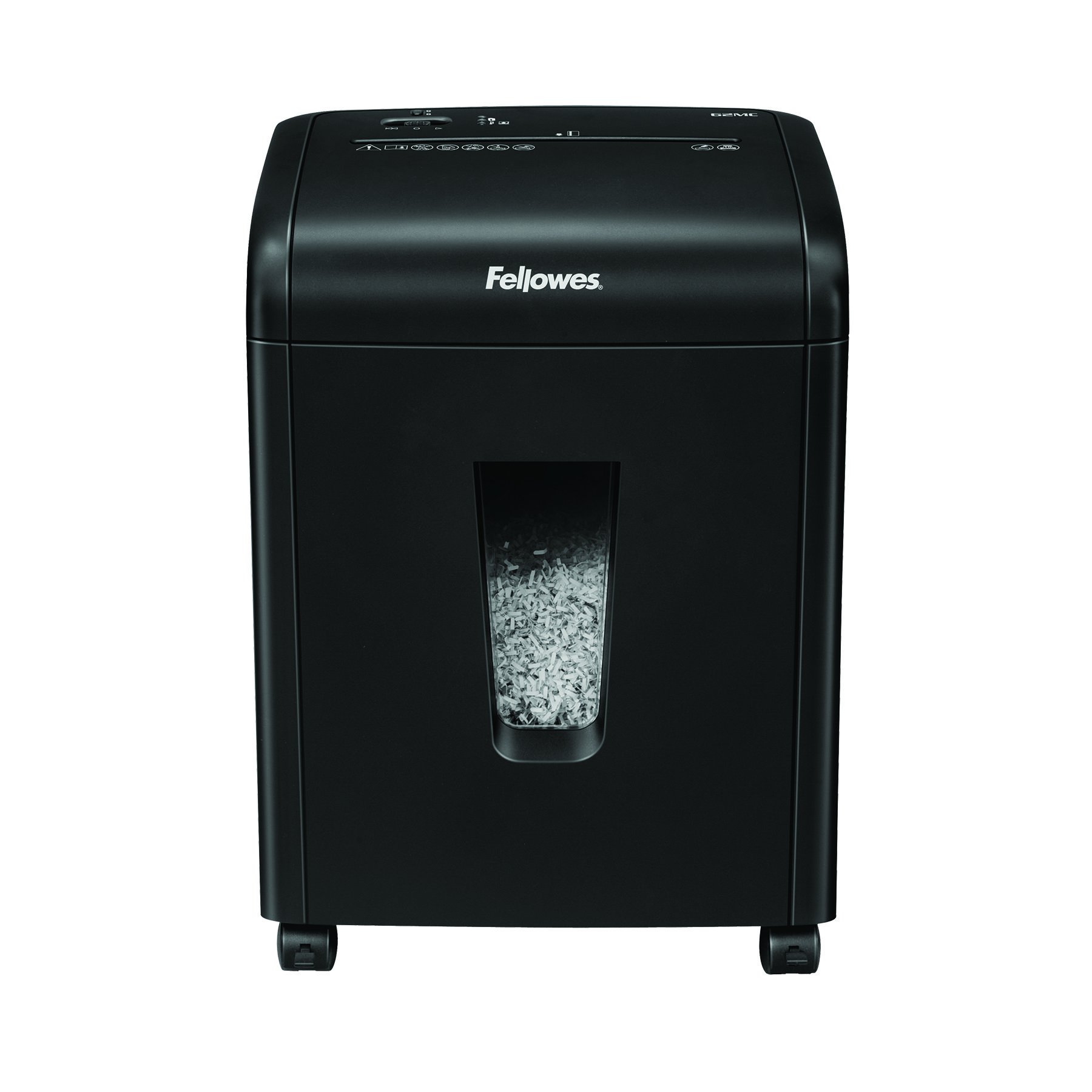 Fellowes 62MC 10-Sheet Micro-Cut Home and Office Paper Shredder with Safety Lock & Shredcare Paper Shredder Lubricant Sheets SCLS12 (Pack of 12) 8.5" x 6"