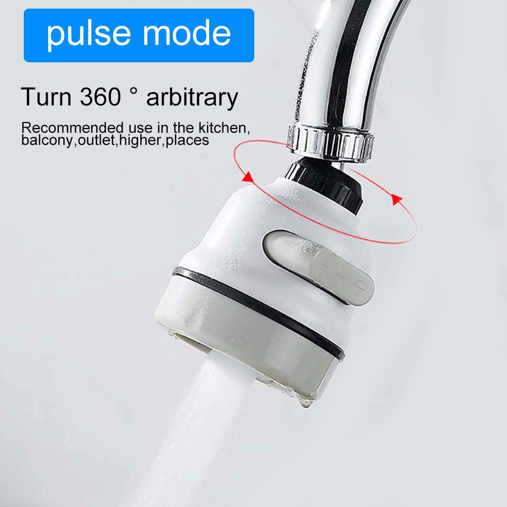 Flexible Faucet Sprayer Water Saving Faucet Shower Head Tap Valve Filter Nozzle, Shower Anti-Splash Regulator,Tap Adapter Filter Head for Kitchen Bathroom