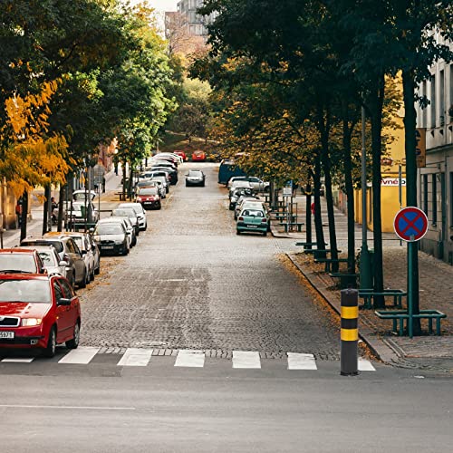 Security Post Barrier Parking Barrier Safety Bollard Post Traffic Road Safety Barrier Traffic Safety Delineator Street Stanchions for Parking Lot Road Marker