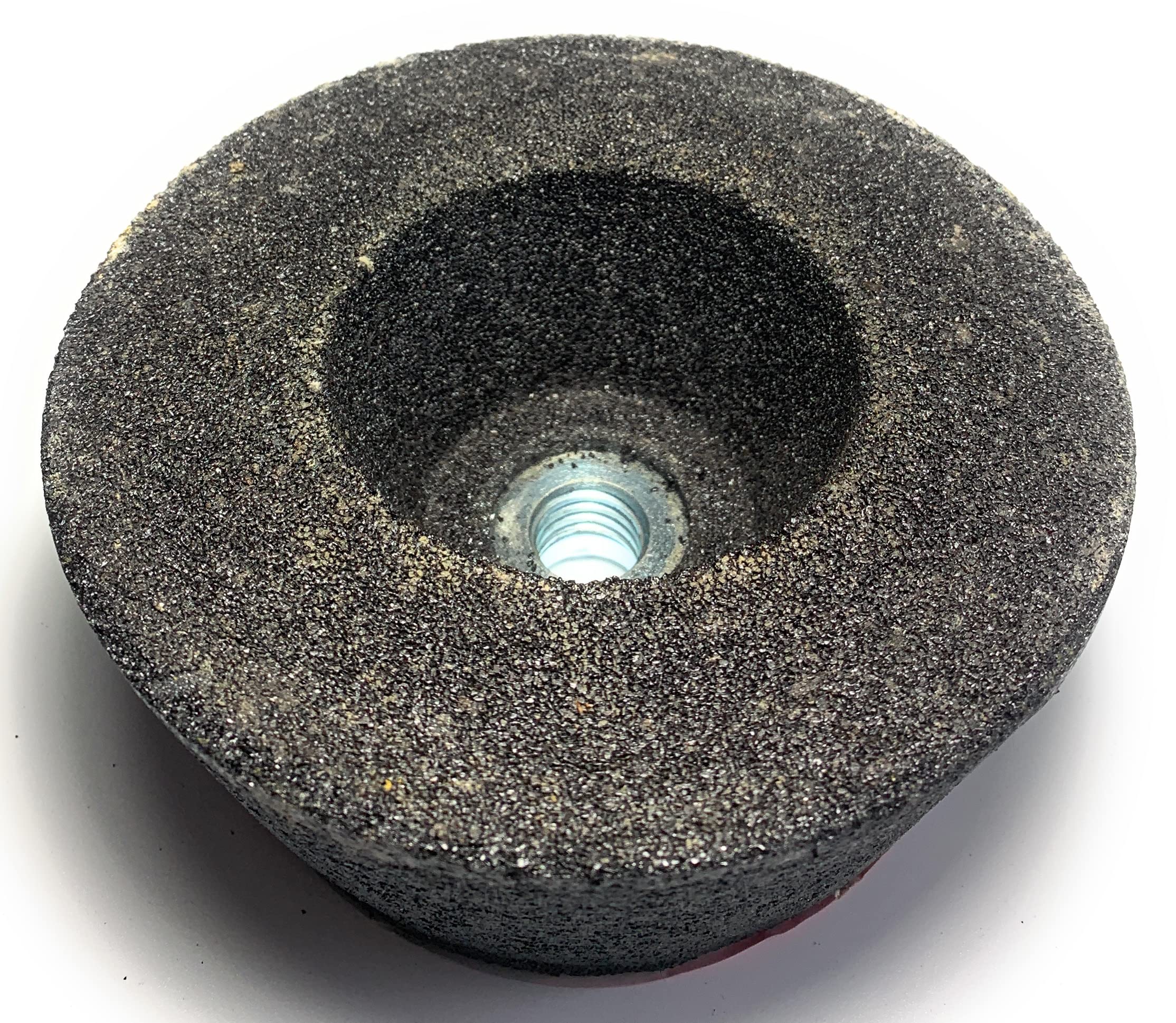 Flaring Cup Grinding Stone with Arbor Thread for Grinding Granite 5X2X5/8-11 (1 Pack) (Black SiC, 36 grit)