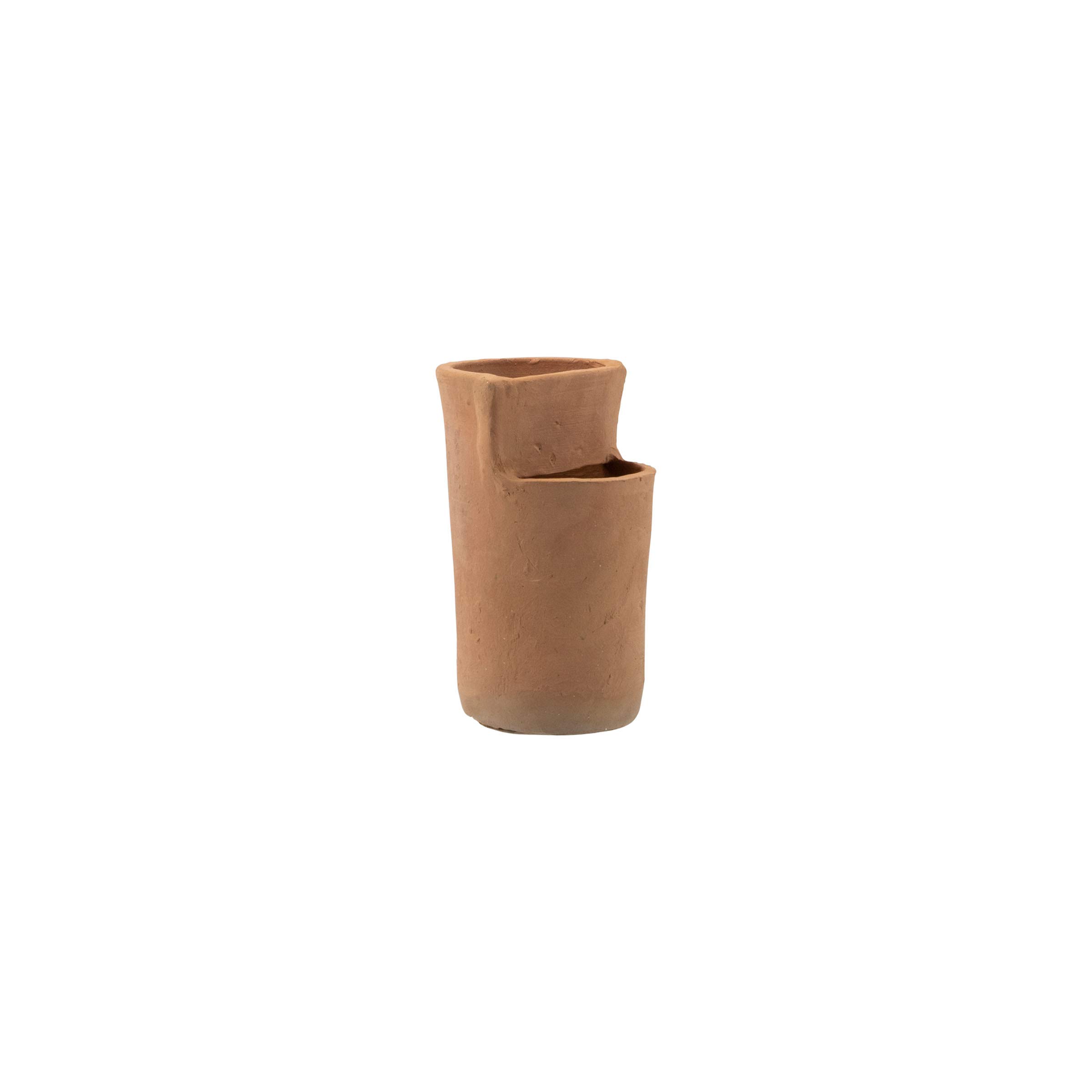 Foreside Home & Garden Natural Terracotta Multi Level Decorative Vase