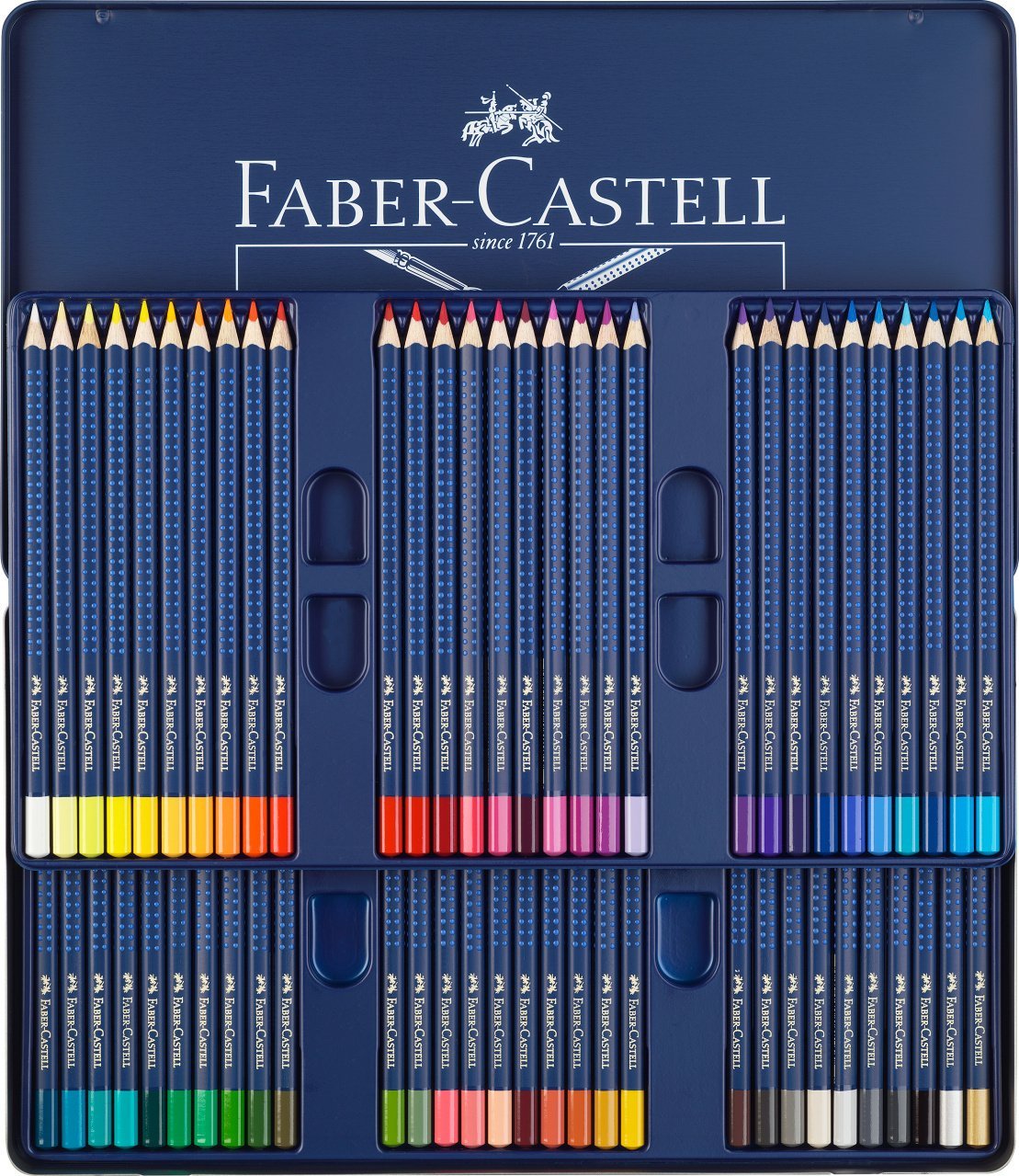 Faber-Castell Art GRIP Aquarelle Watercolor Pencil Set, Tin of 24 Pencils
