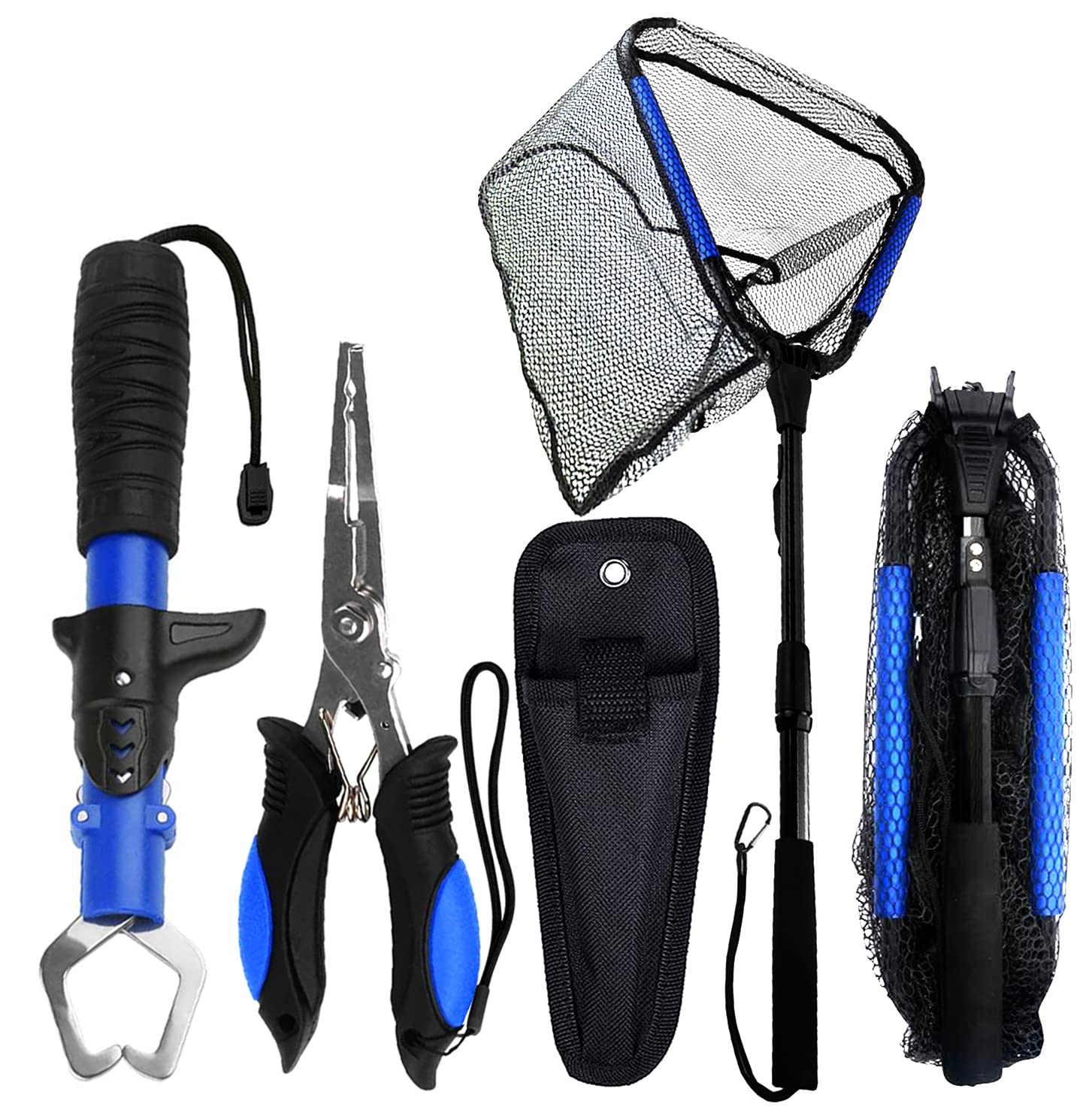 Floating Telescopic Folding Fishing Net,Fishing Gear Fihing Tool Accessories for Fish Easy Catch and Release,Fishing Net for Freshwater and Saltwater (Fishing net 1pcs)