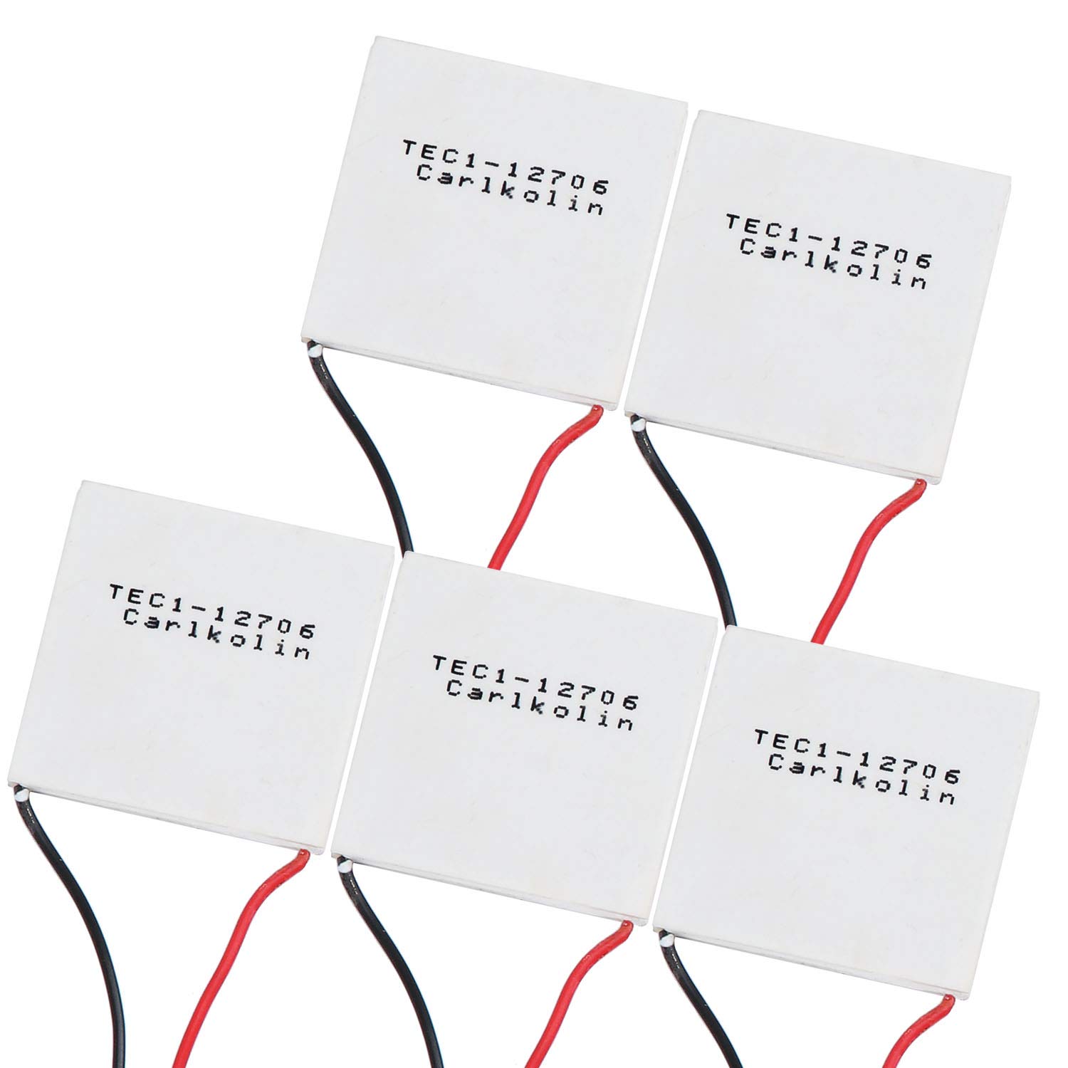 ESUMIC 5PCS TEC1-12706 Cooling Peltier Module 12V 60W 5.8A Heat Dissipation Cooler