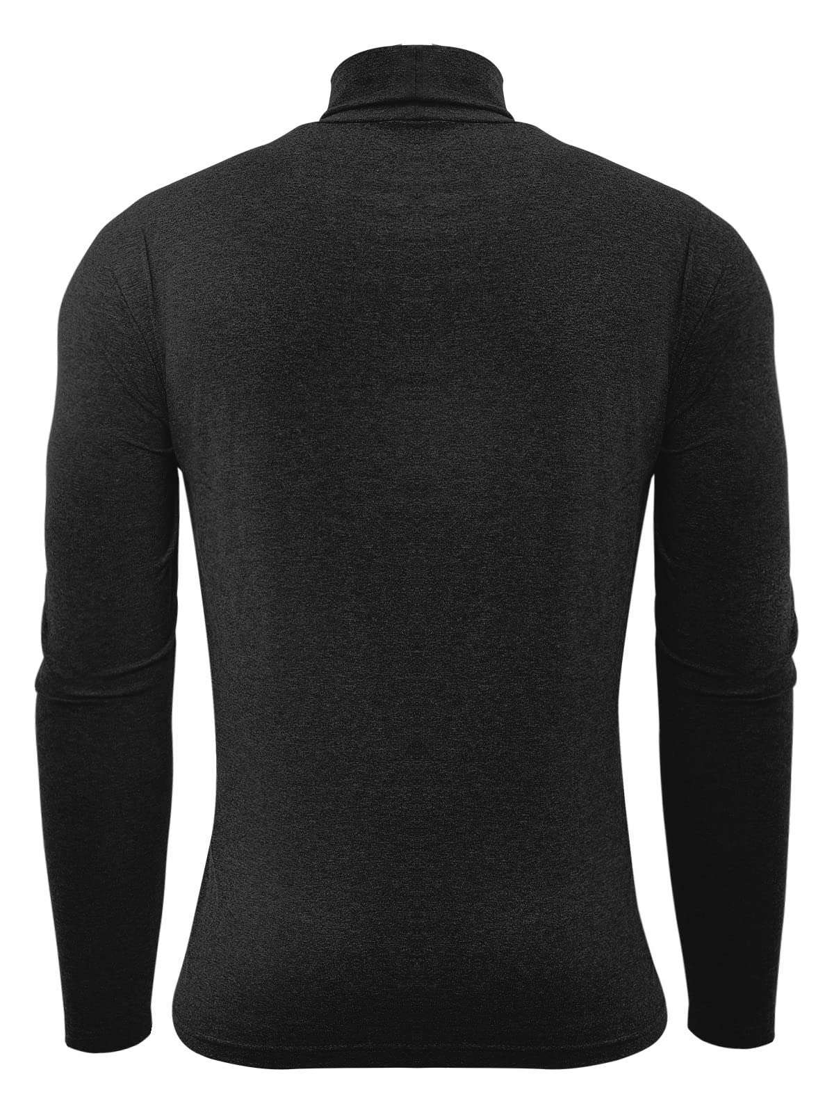 FRTCV Mens Turtleneck Shirts β Slim Fit Mock Turtle Neck Underwear Thermal Base Layer Pullover Tops Brown, Size L
