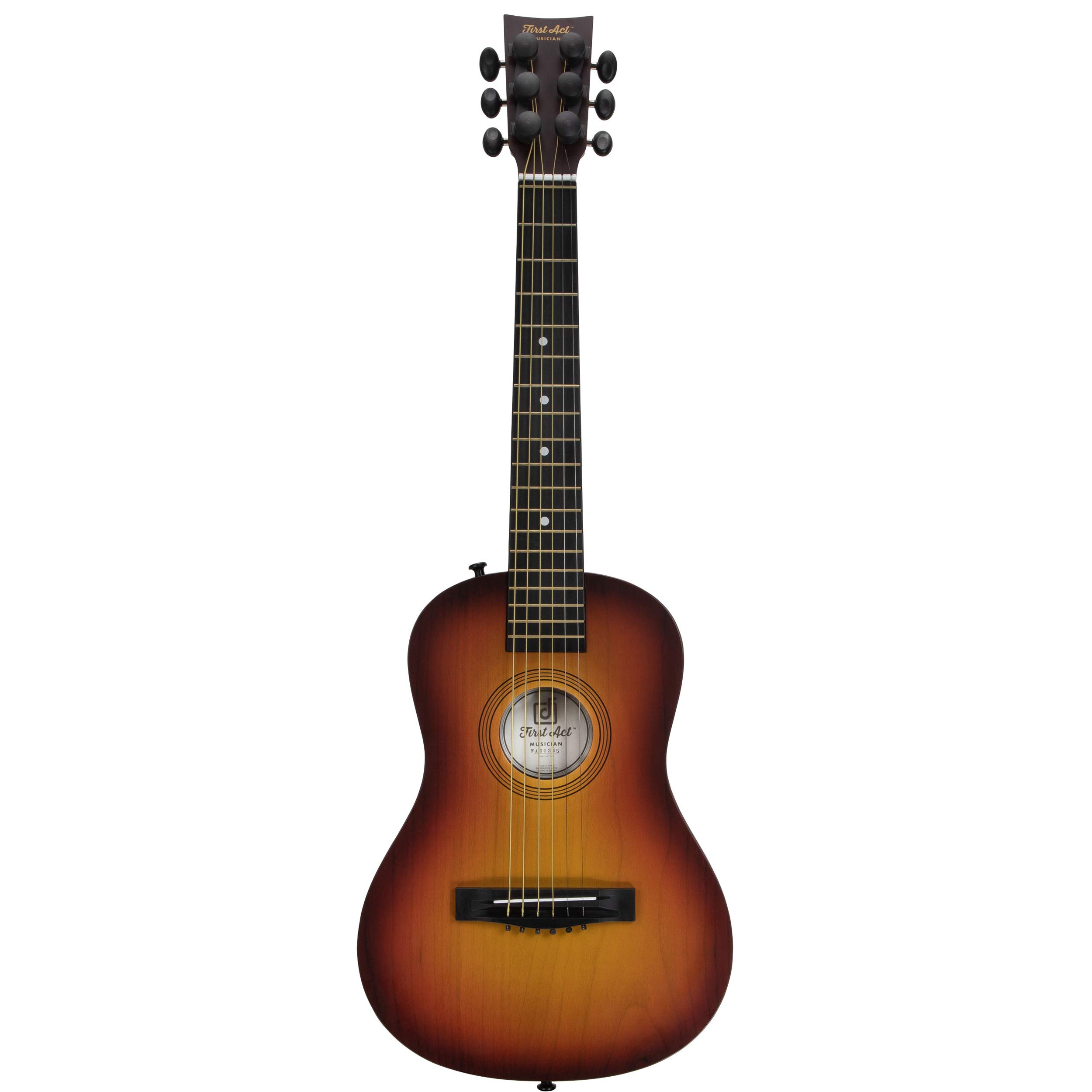 First Act Acoustic Sunburst Guitar, 30 Inch - Brass Acoustic Guitar Strings, Tuning Gear, String Post Covers, Steel-Reinforced Neck, Strap Buttons β Musical Instruments