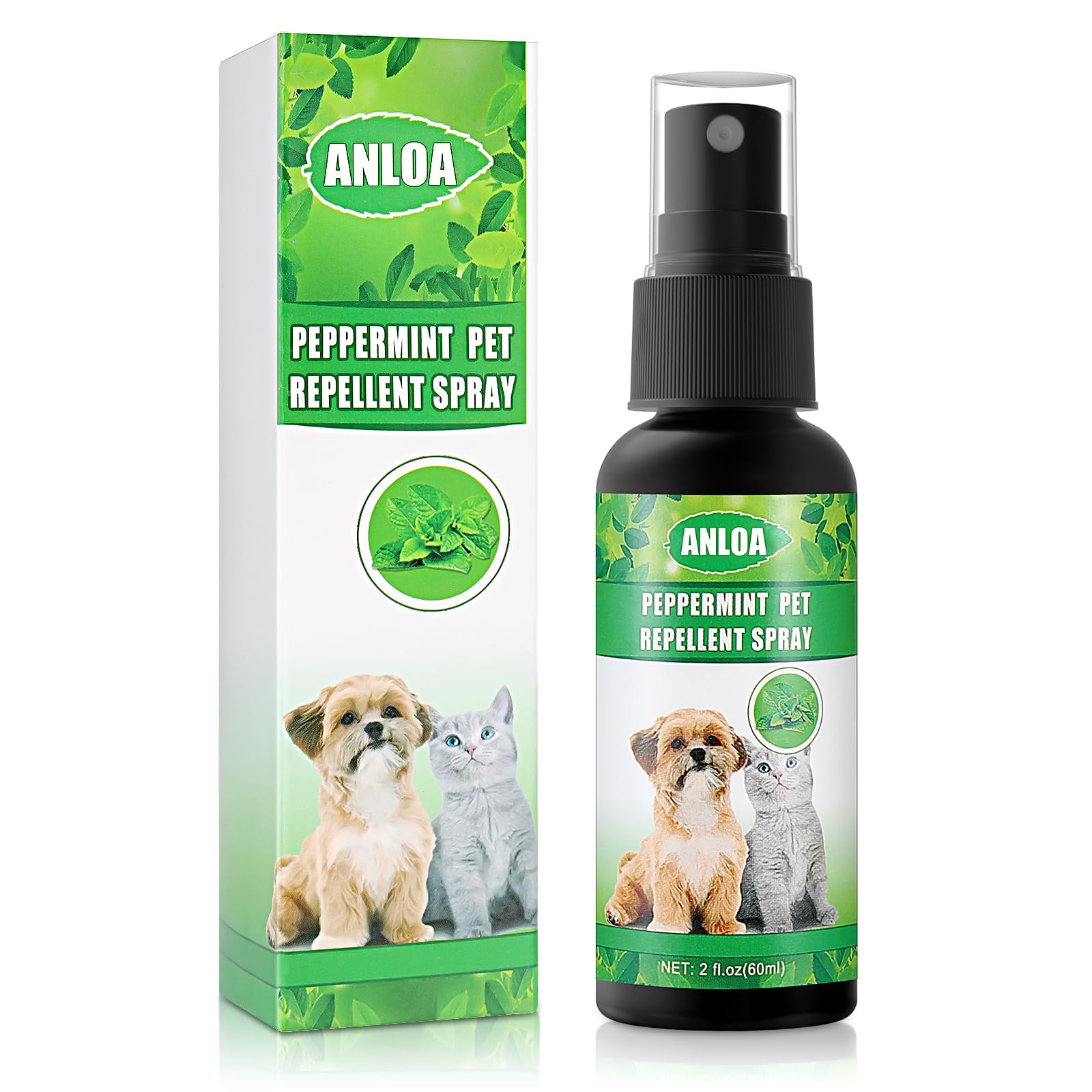 Flea and Mite Home Spray for Cats and Dogs, Essential flea and mite Treatment, Protects Your Home from Fleas and eliminates pet odours, Botanical Formula, for Indoor and Outdoor use (2oz)