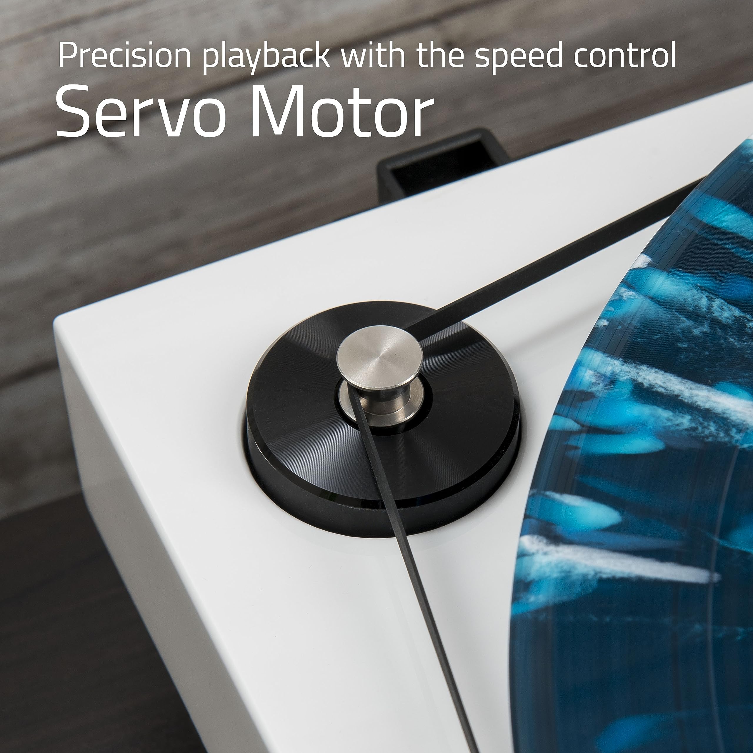 Fluance RT85 Reference High Fidelity Vinyl Turntable Record Player with Ortofon 2M Blue Cartridge, Acrylic Platter, Speed Control Motor High Mass MDF Wood Plinth Vibration Isolation Feet - Piano White