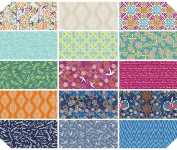 FlashPhoenix Quality Sewing Fabric – Charm Pack - Valori Wells Enchanted 100% Cotton Fabric 42 Precuts 5 x 5