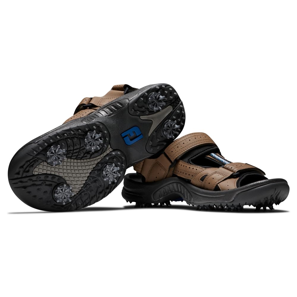 FootJoy Men's Golf Sandals Shoes, Dark Taupe, 9