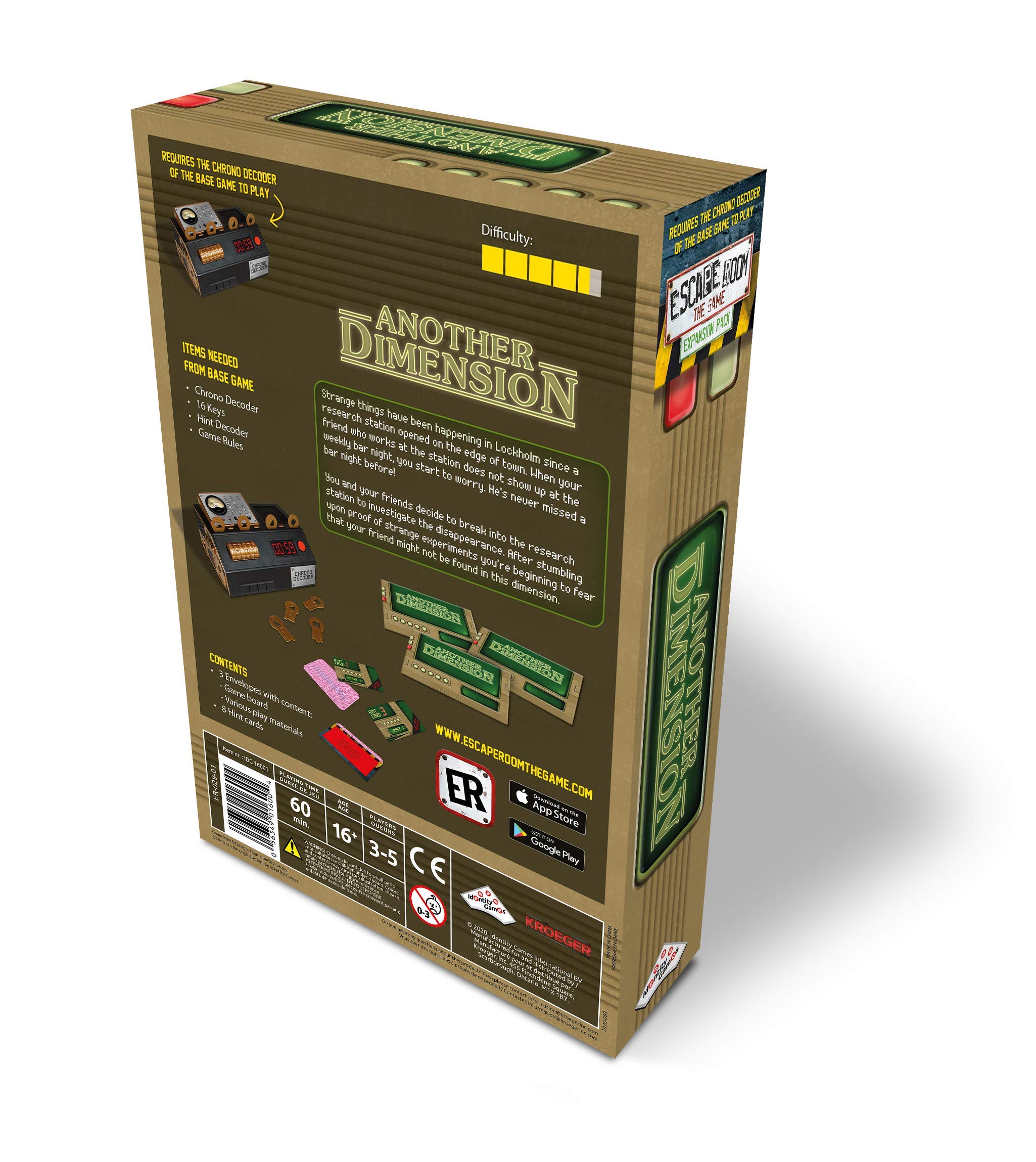 Escape Room The Game Expansion Pack – Another Dimension | Solve The Mystery Board Game for Adults and Teens (English Version)