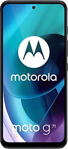 Motorola Moto G71 5G Dual-SIM 128GB ROM + 6GB RAM (GSM Only | No CDMA) Factory Unlocked Android Smartphone (Iron Black) - International Version