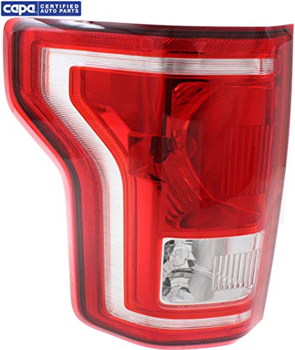 Evan Fischer Driver Side Tail Light Assembly Compatible with 2015 2016 2017 Ford F-150 With Bulb CAPA