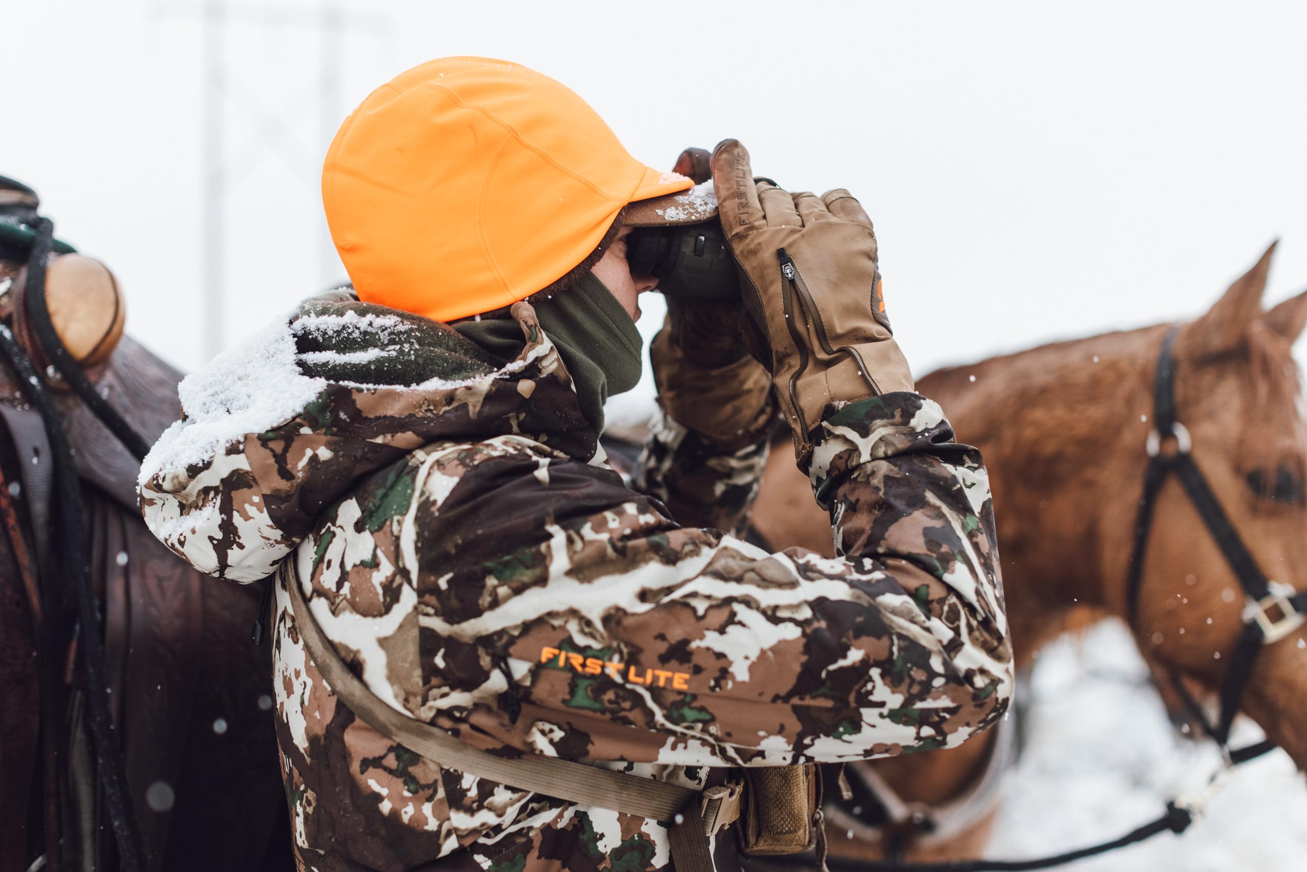 First Lite Midweight Merino Wool Neck Gaiter - Warm Hunting Face Mask - Conifer - One Size