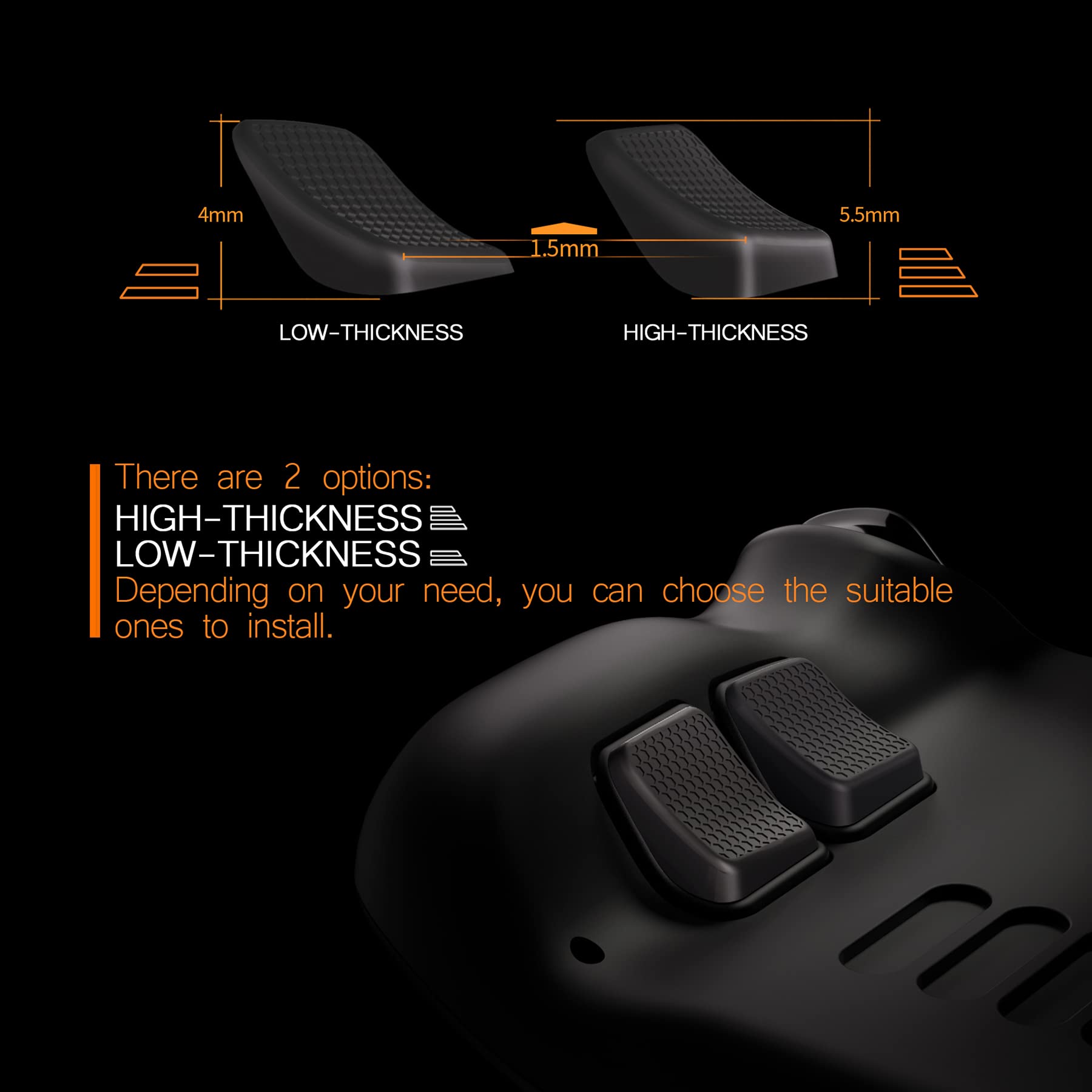 PlayVital Grip Pads & Back Button Enhancement for Steam Deck