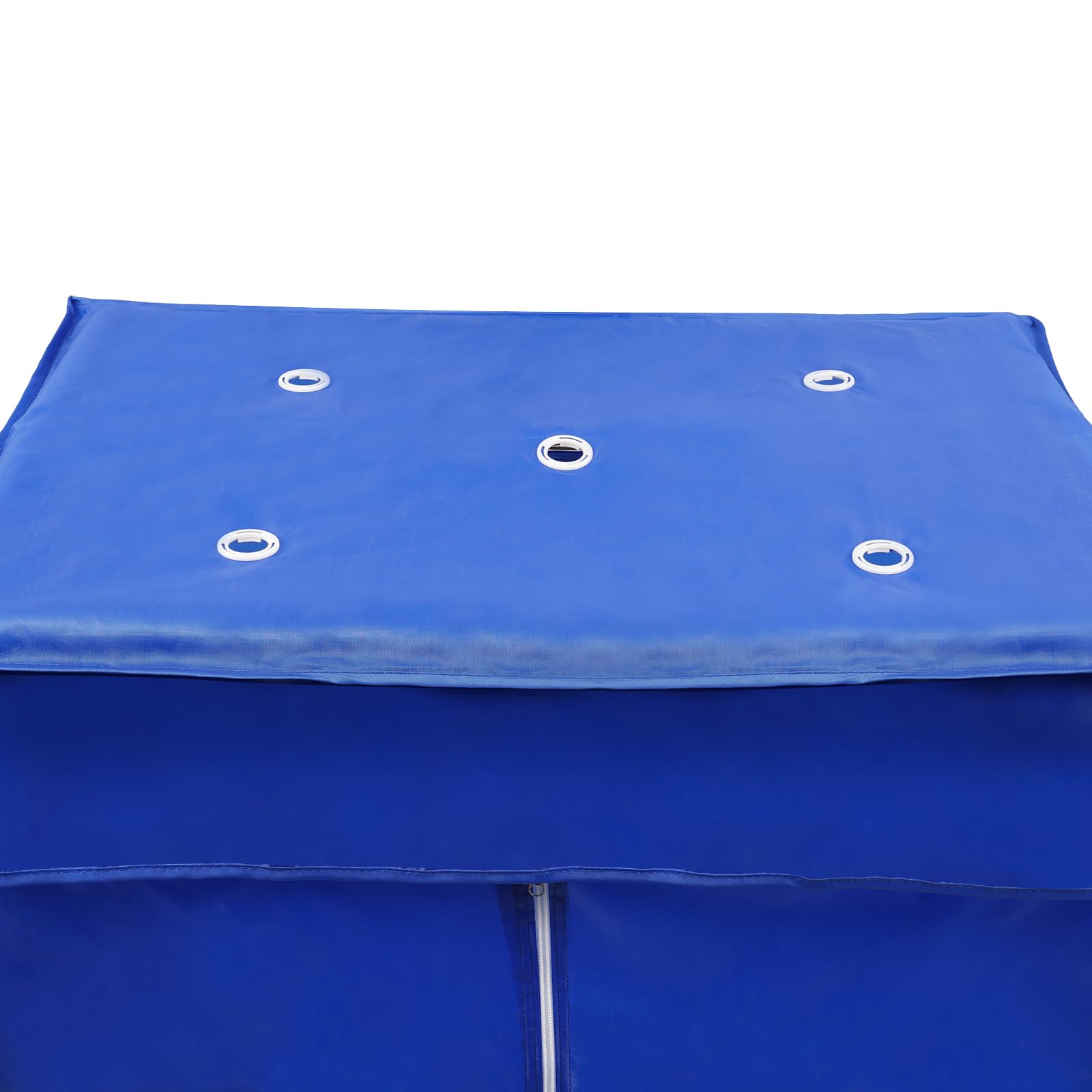 VPABES Portable Clothes Dryer with Timer, 1200W Drying Machine for Laundry 2-Tier Foldable Clothes Dryer Rack Stainless Steel Mini Dryer for Apartments Home Dorms Travel RV (Blue w/Remote)