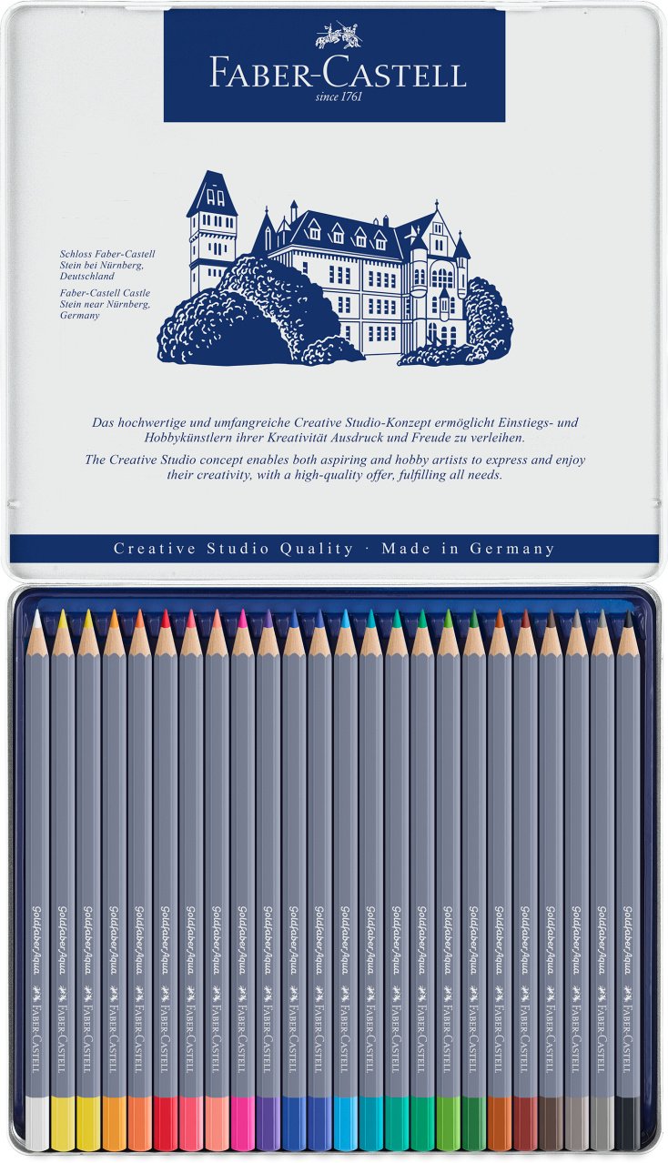 Faber-Castell Creative Studio Goldfaber Watercolor Pencils (24 Count)