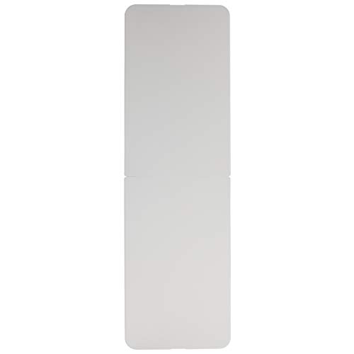 Flash Furniture Kathryn 8' Rectangular Plastic Folding Event Table with Carrying Handle, Bi-Fold Portable Banquet Table for Indoor/Outdoor Events, Granite White, 30"W x 96"L
