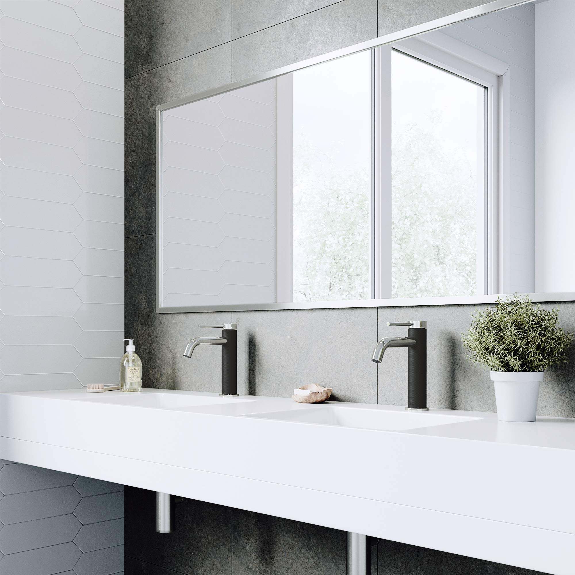VIGO Madison 8'' H Single Handle Single-Hole Bathroom Faucet in Chrome-VG01044CH