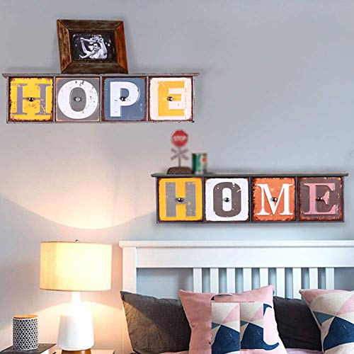PIBM Stylish Simplicity Shelf Wall Mounted Floating Rack Shelves Iron Art Drawer Letter Combination Cafe,4 Styles, a , 67.5X17.5X17CM