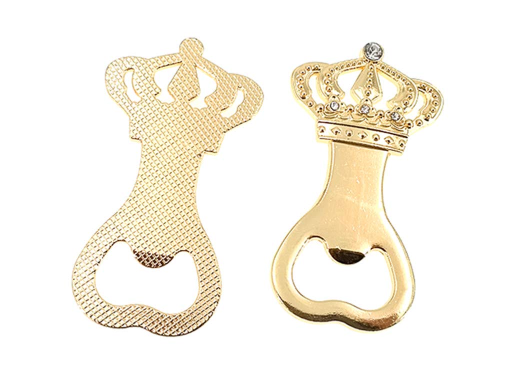 Kinteshun Bottle Opener with Gift Box Packing,Crown Shape Wedding Birthday Baby Shower Party Favor Bottle Opener Souvenir Gift(12pcs,Rose Gold Tone)