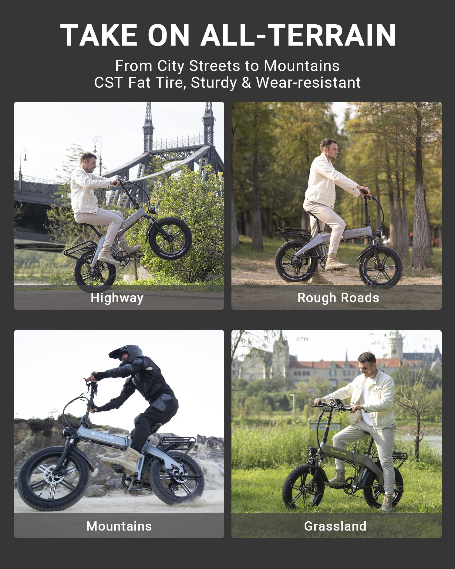 Folding Electric Bike for Adults 1200W Peak BaFang Motor 30MPH 60Miles Range 48V 15AH (720WH) Removable Battery 20" Fat Tire E-Bikes for Adults UL 2849 Certified Ebike