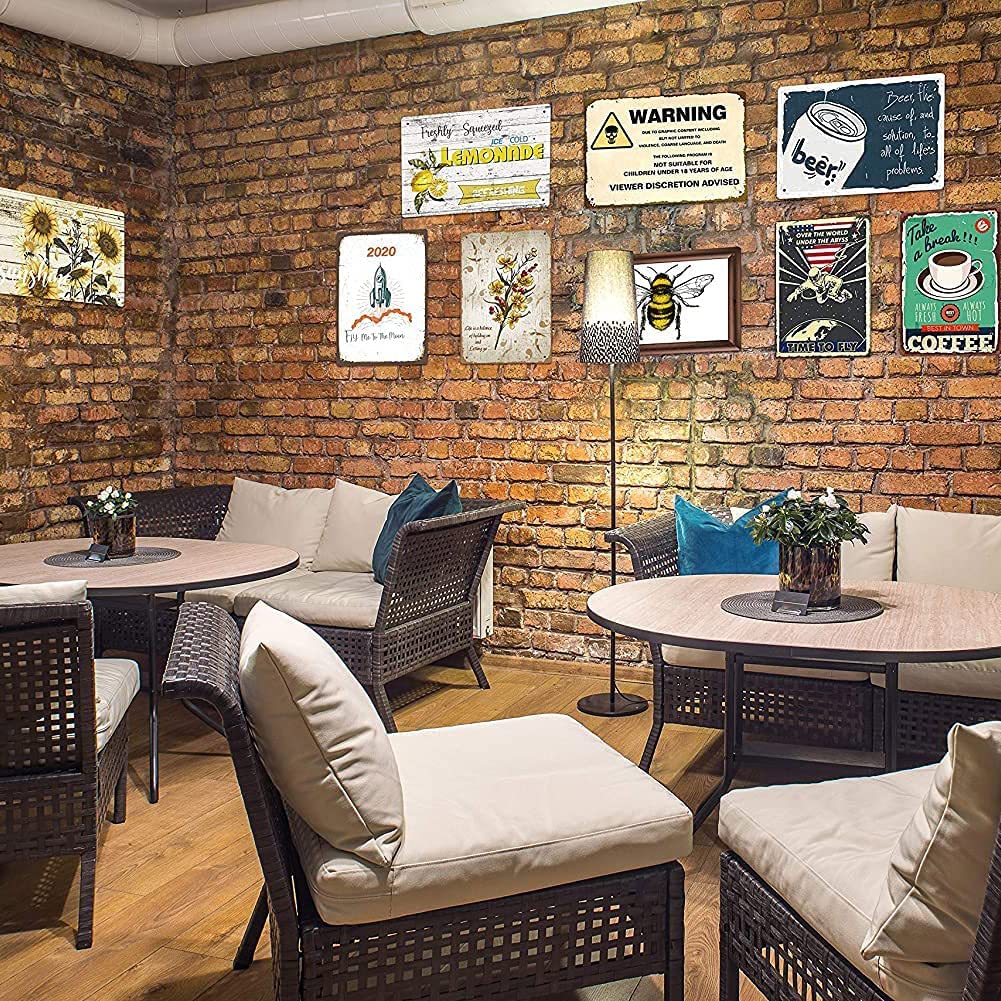 for Coffee Yard Home Kitchen Wall Decoration 8x12in,Vending Machines,Retro Metal Tin Sign Home Garage Plate Cafe Pub Motel Art