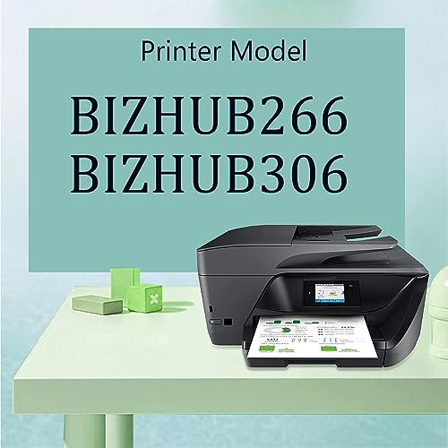 FNTSMA Compatible for Konica Minolta TN222 TN222H Toner Cartridge, Work with BIZHUB266 BIZHUB306 Printer 2 Black