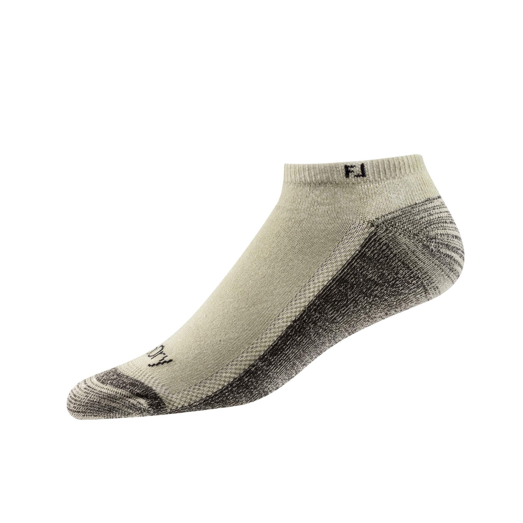 FootJoy Men's ProDry Low Cut Socks, Driftwood, Fits Shoe Size 7-12