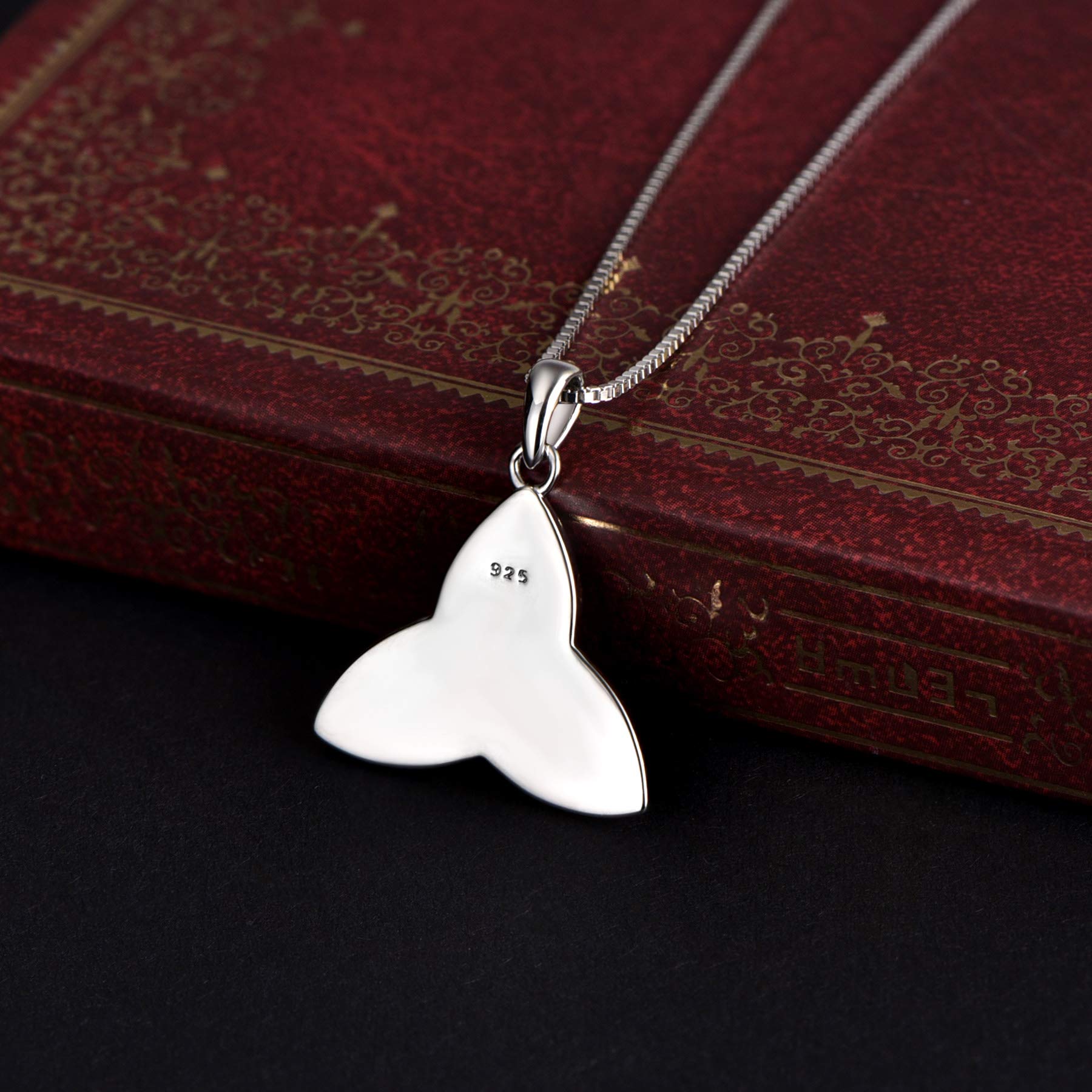 FJ Women's Hecate Necklace S925 Silver Wiccan Pagan Goddess Necklace Literary Jewelry