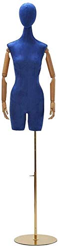 Female Tailors Dummy Female Tailors Dummy Dressmakers Fashion Students Mannequin Display Bust Iron Base Adjustable Height Apparel Jewelry Display Stand (Color : B) (B) (C )
