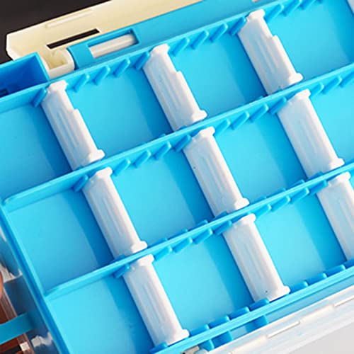 Fishing Bait Case Outdoor Camping Anti-Rust Fishing Lure Tool Case Compact for Sports Blue