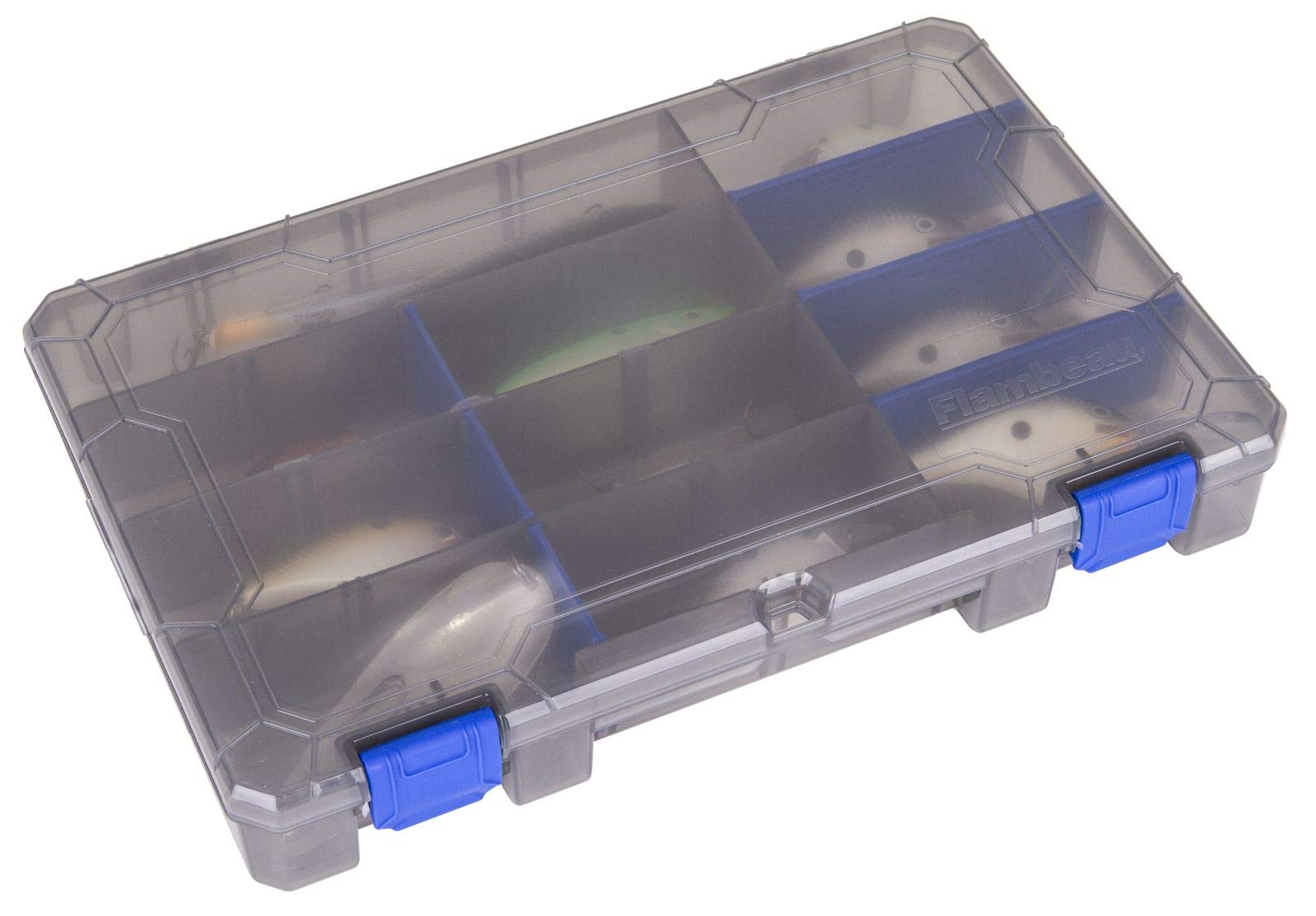 Flambeau Outdoors Zerust MAX 4004ZM Tuff Tainer-Partial Bulk Storage Compartment Section, 20 Compartments and 15 Removable Dividers-11" L x 7.25" W x 1.75" D-Fishing and Tackle Storage Utility Box