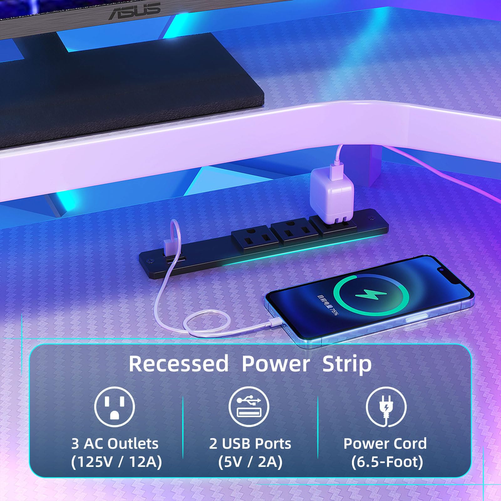 Flrrtenv 31 Inch Computer Desk, Small Desk, Office Desk with Hook, Modern Home Office Desk, Writing Desk, PC Desk, White