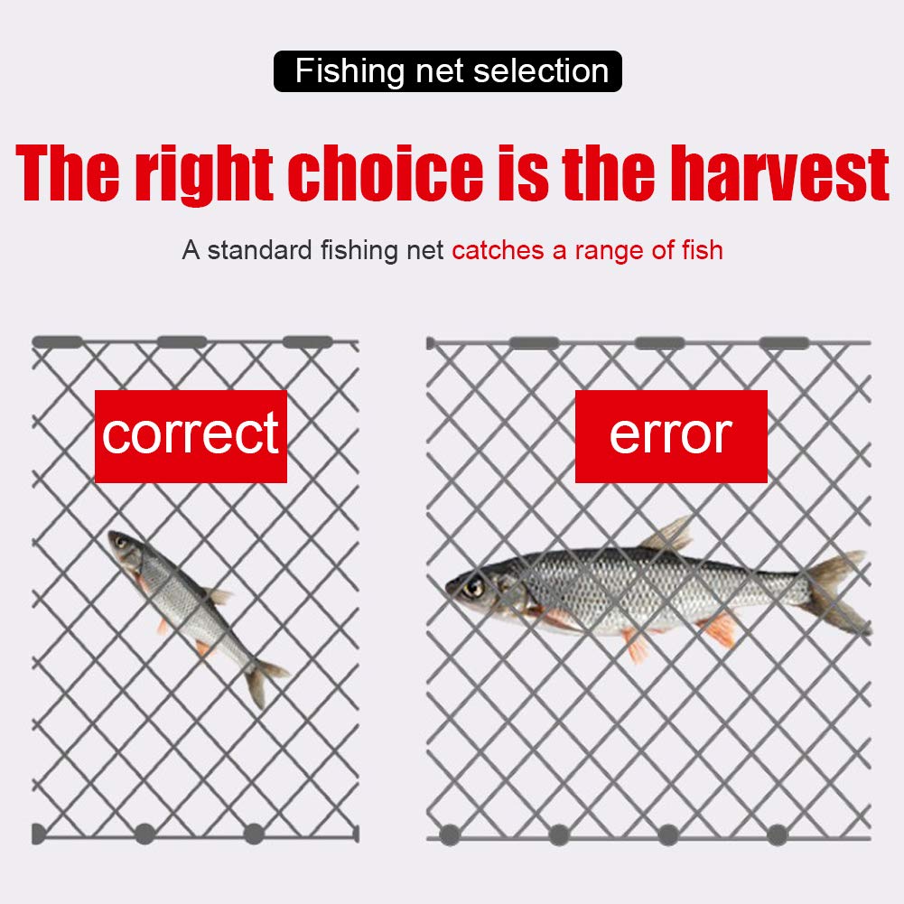 Fishing Net Fishing Net Fish Mesh Trap Netting Outdoor 8M X 0.7M Portable Folding Catch Fish Tool Fishing Accessories (Color : A)